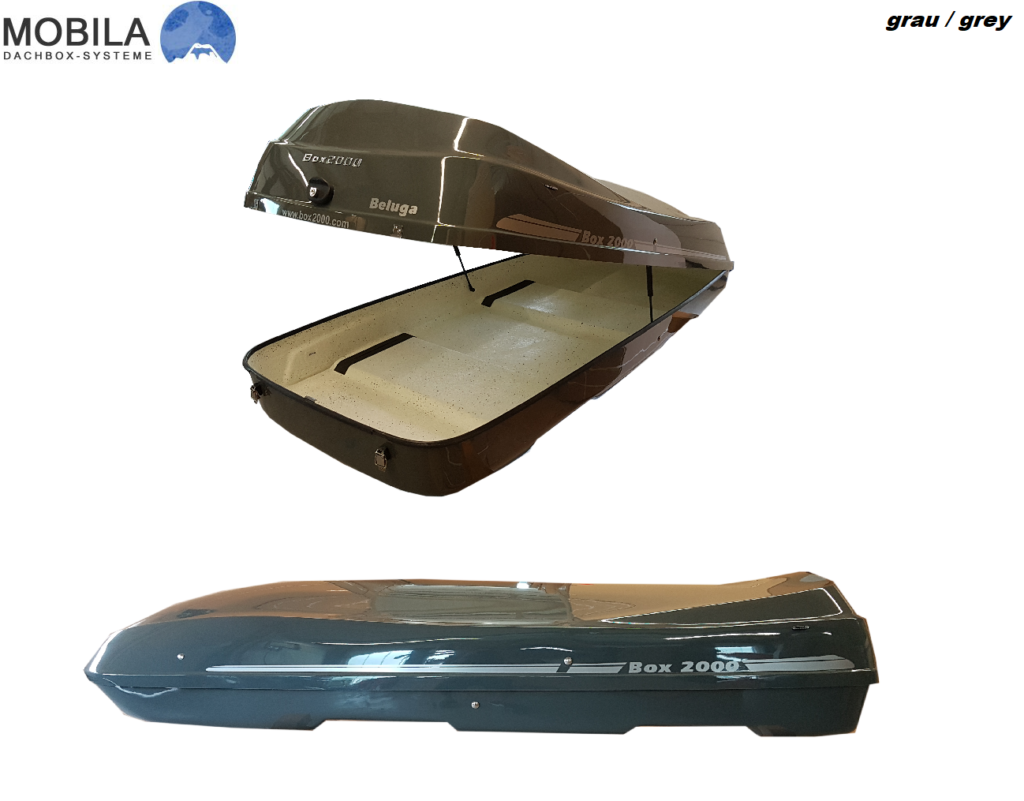 BELUGA XXL Premium Dachbox in Fiberglastechnik 200 km/h